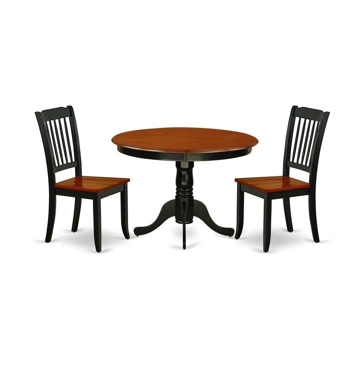 Click here for East West Furniture Dining Room Set Black & Cherry... prices