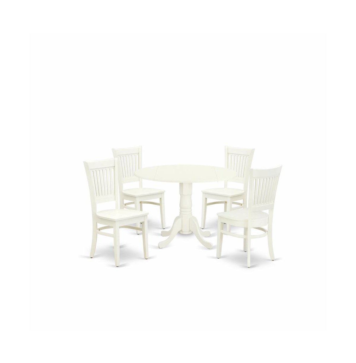 Click here for East West Furniture 5-Pc Dinette Room Set- 4 Dinin... prices