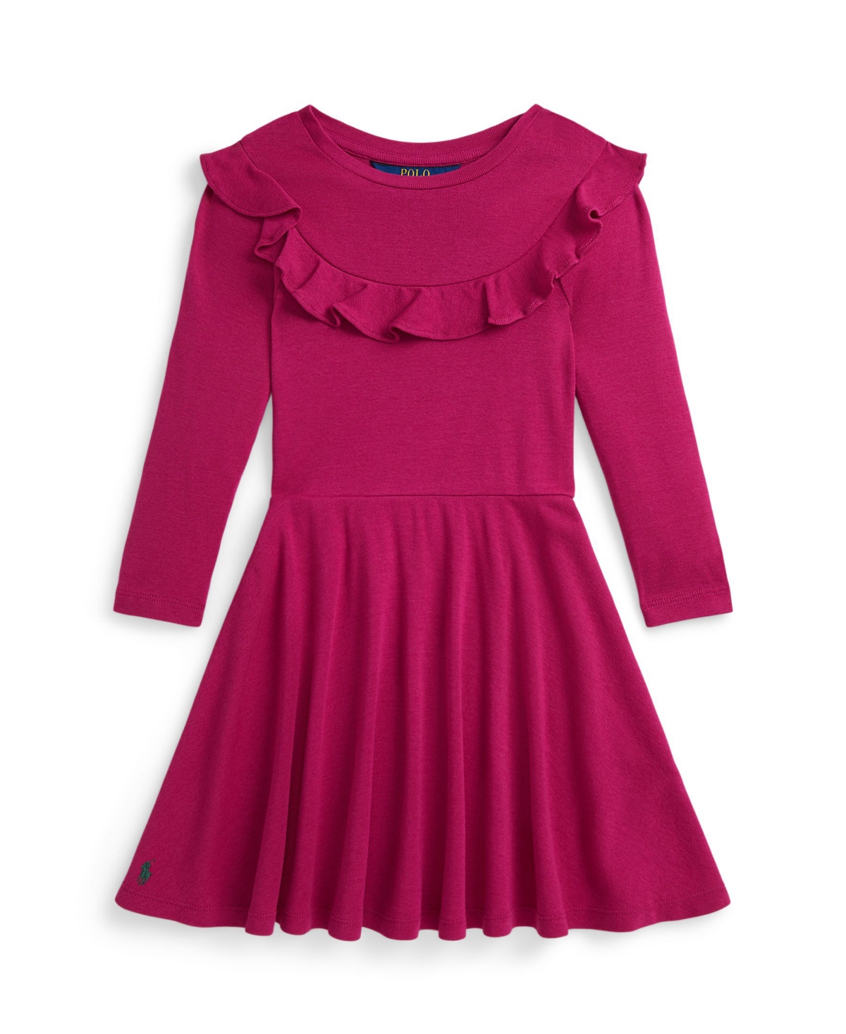 Click here for Polo Ralph Lauren Girls 2T-6X Ruffled Long Sleeve... prices