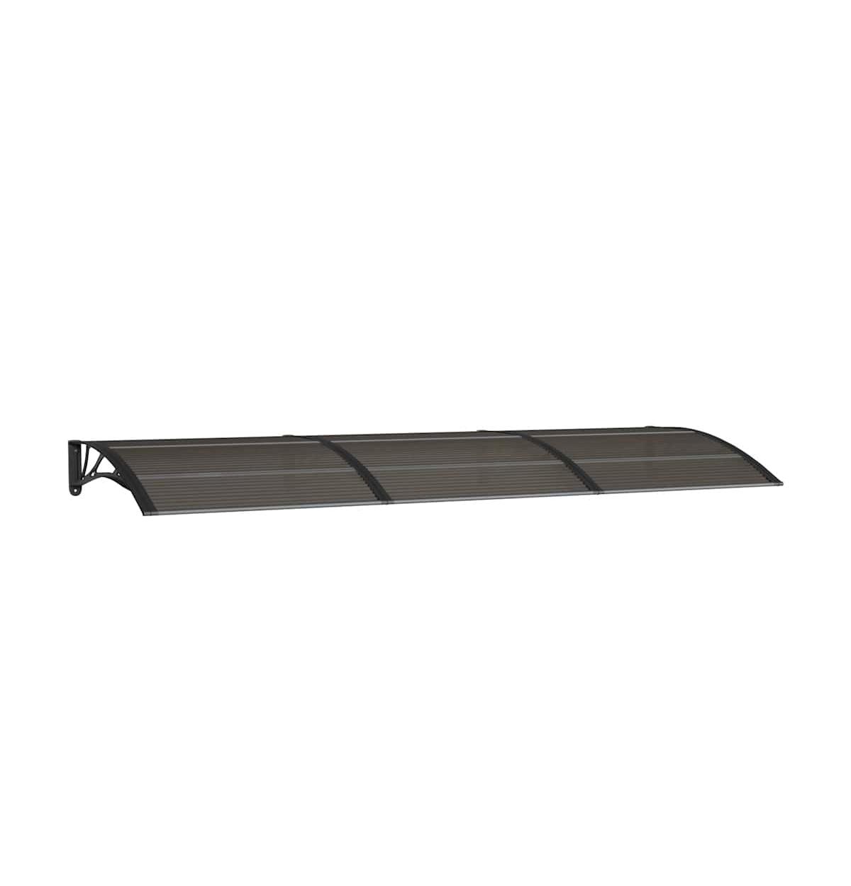 Click here for vidaXL Door Canopy Black Polycarbonate 118.1 x 39.... prices