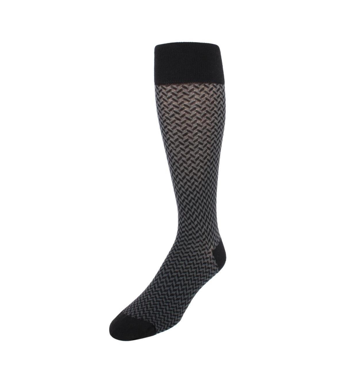 Click here for Trafalgar Benoit Herringbone Patterned Mid-Calf Me... prices
