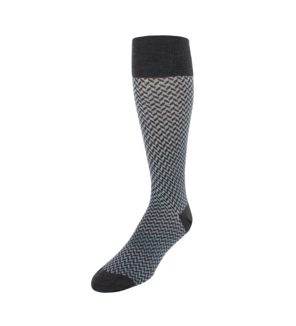 Click here for Trafalgar Benoit Herringbone Patterned Mid-Calf Me... prices