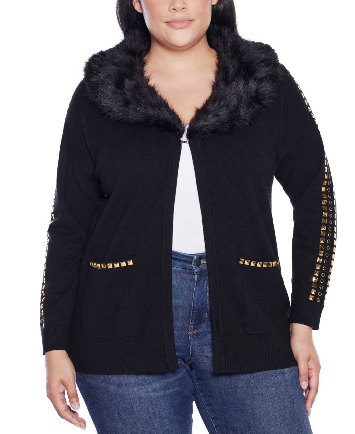 Click here for Belldini Plus Size Black Label Embellished Collar... prices