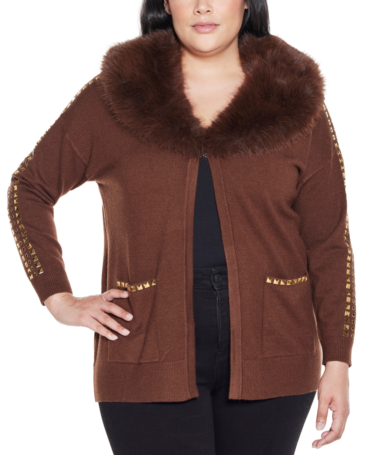 Click here for Belldini Plus Size Black Label Embellished Collar... prices