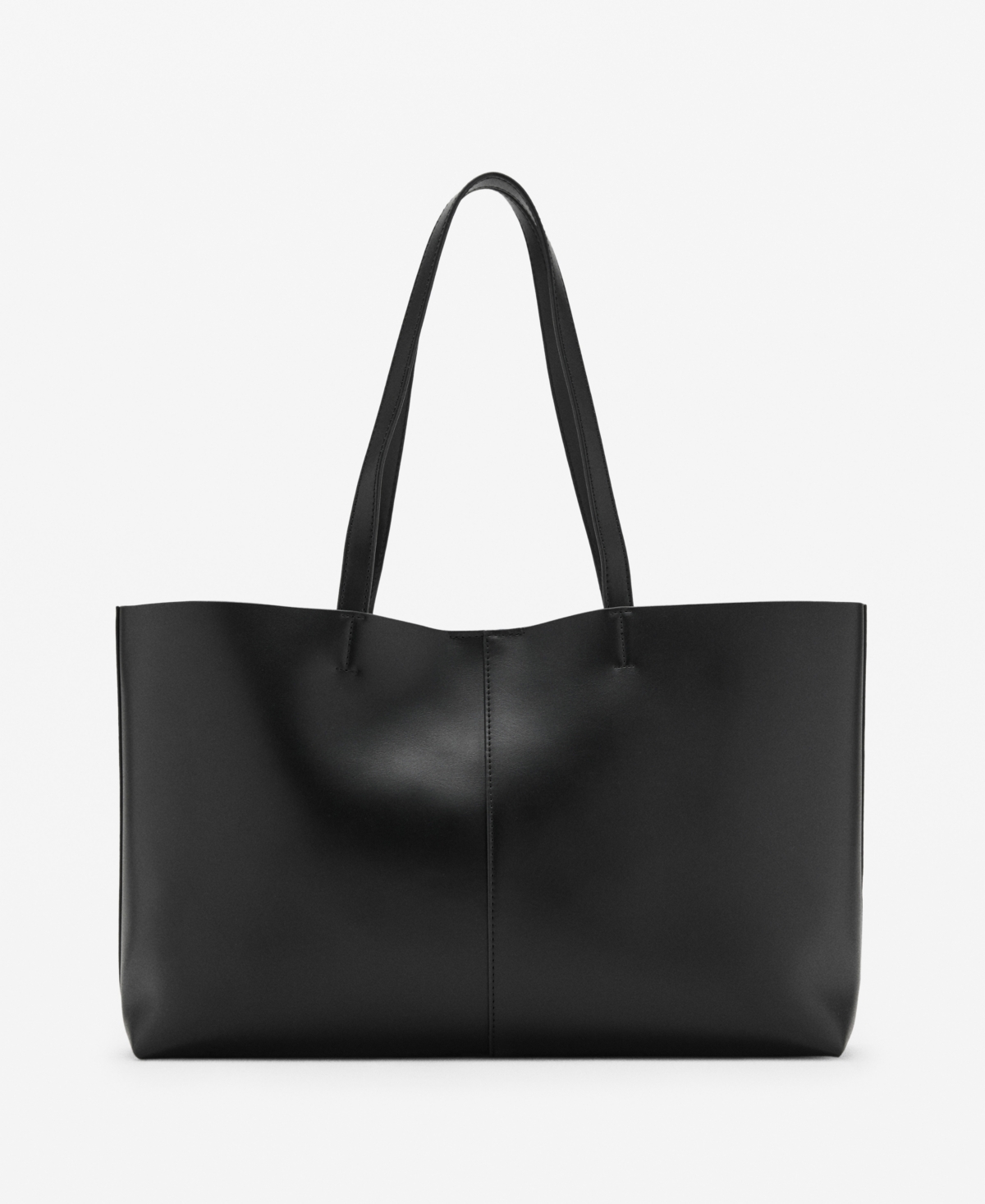 Click here for Mango Womens Double Handle Shopper Bag - Black prices