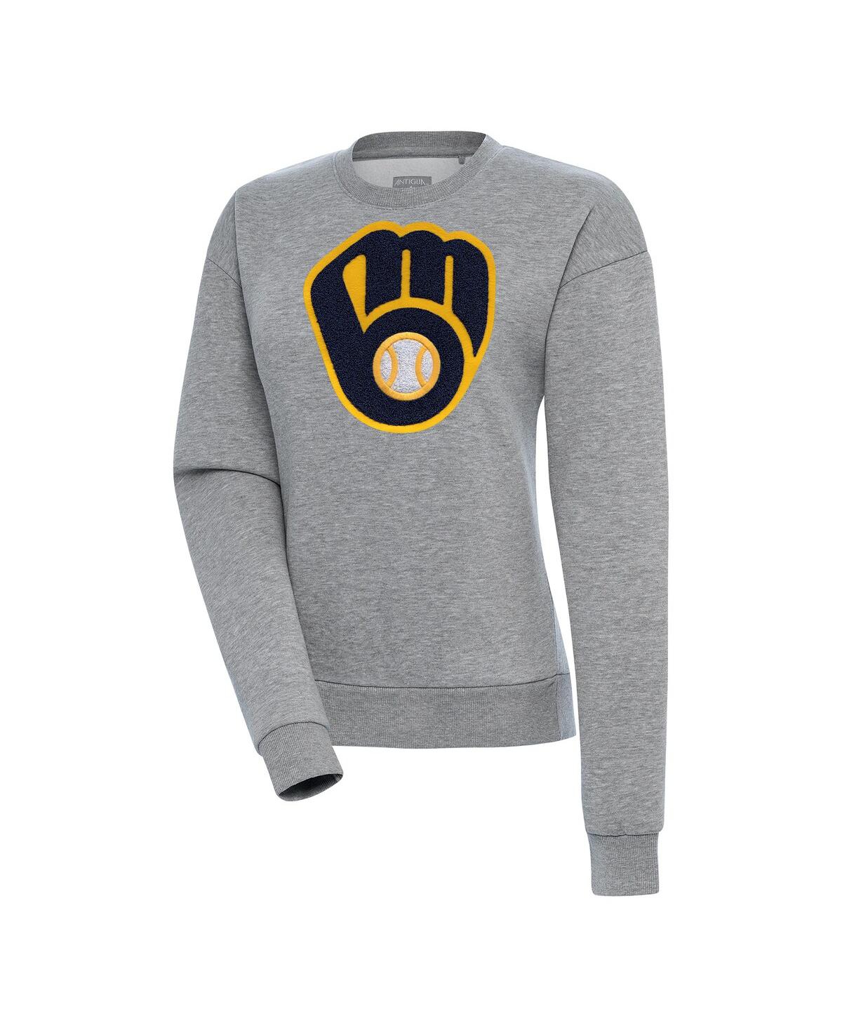 Click here for Antigua Womens Heather Gray Milwaukee Brewers Vict... prices