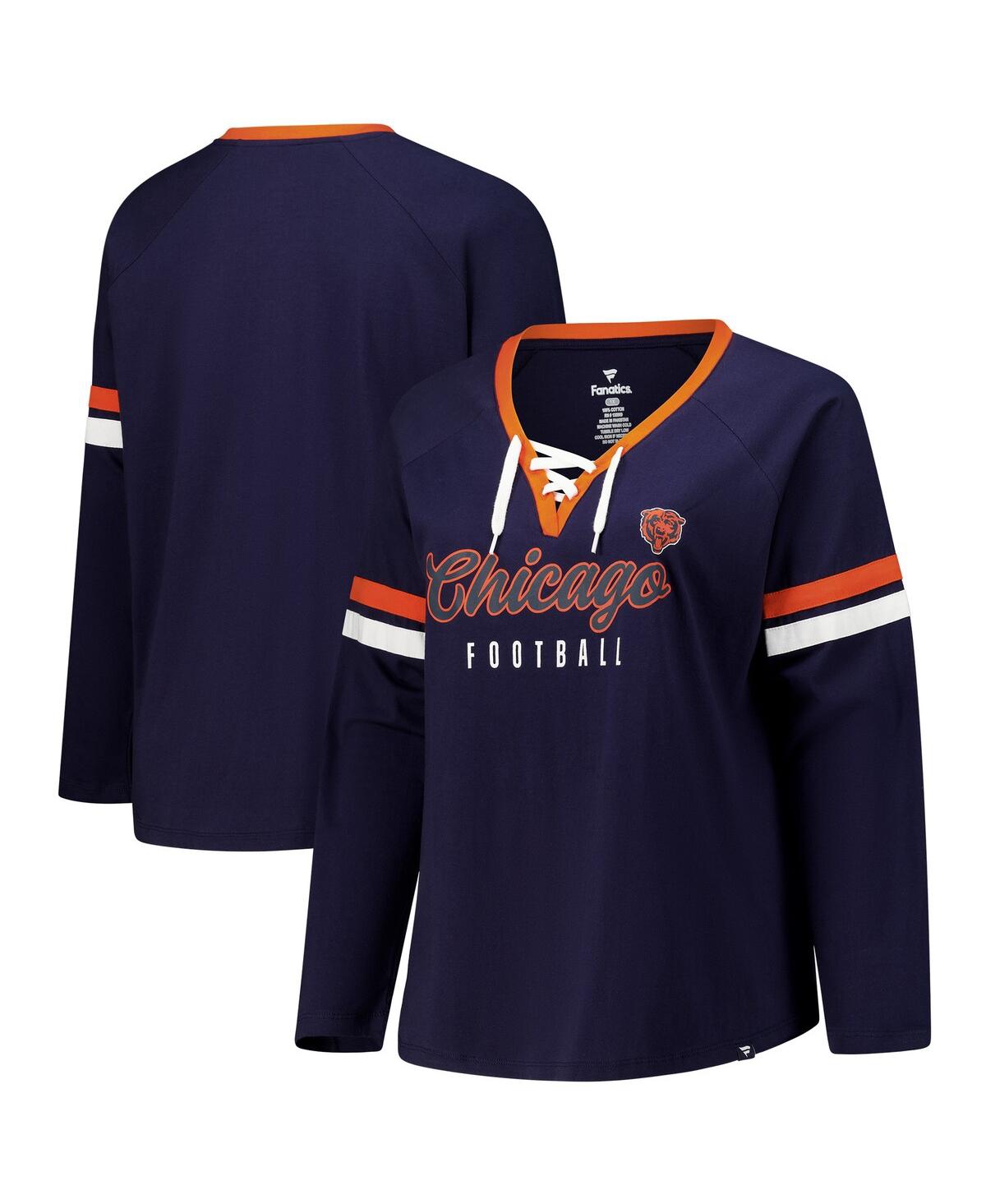 Click here for Fanatics Womens Navy Chicago Bears Plus Size Won D... prices