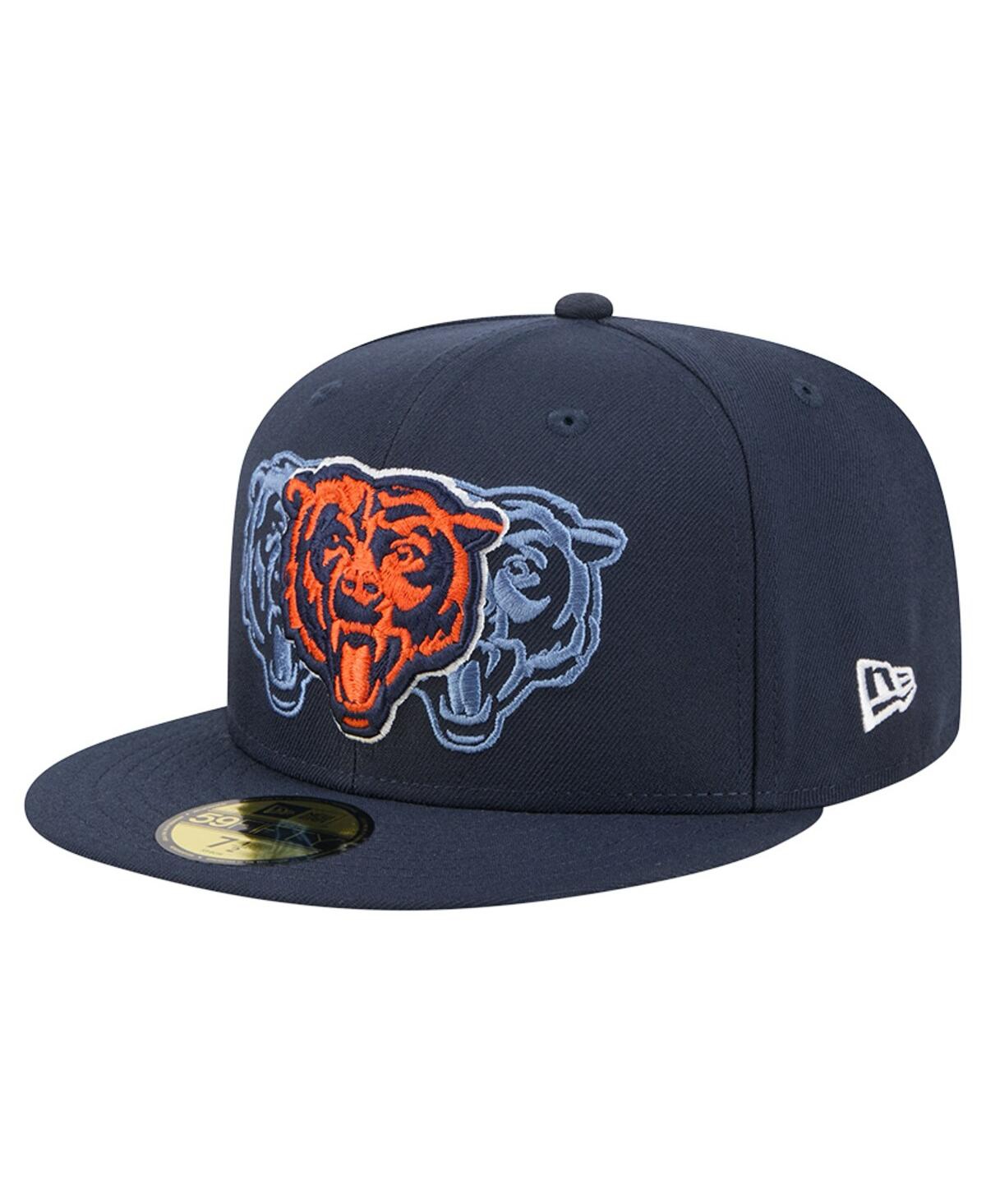 Click here for New Era Mens Navy Chicago Bears Tri-Hit 59FIFTY Fi... prices