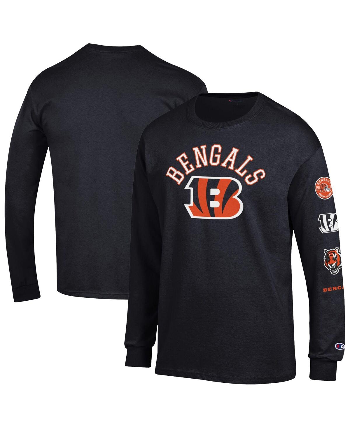 Click here for Champion Mens Black Cincinnati Bengals Seal Long S... prices