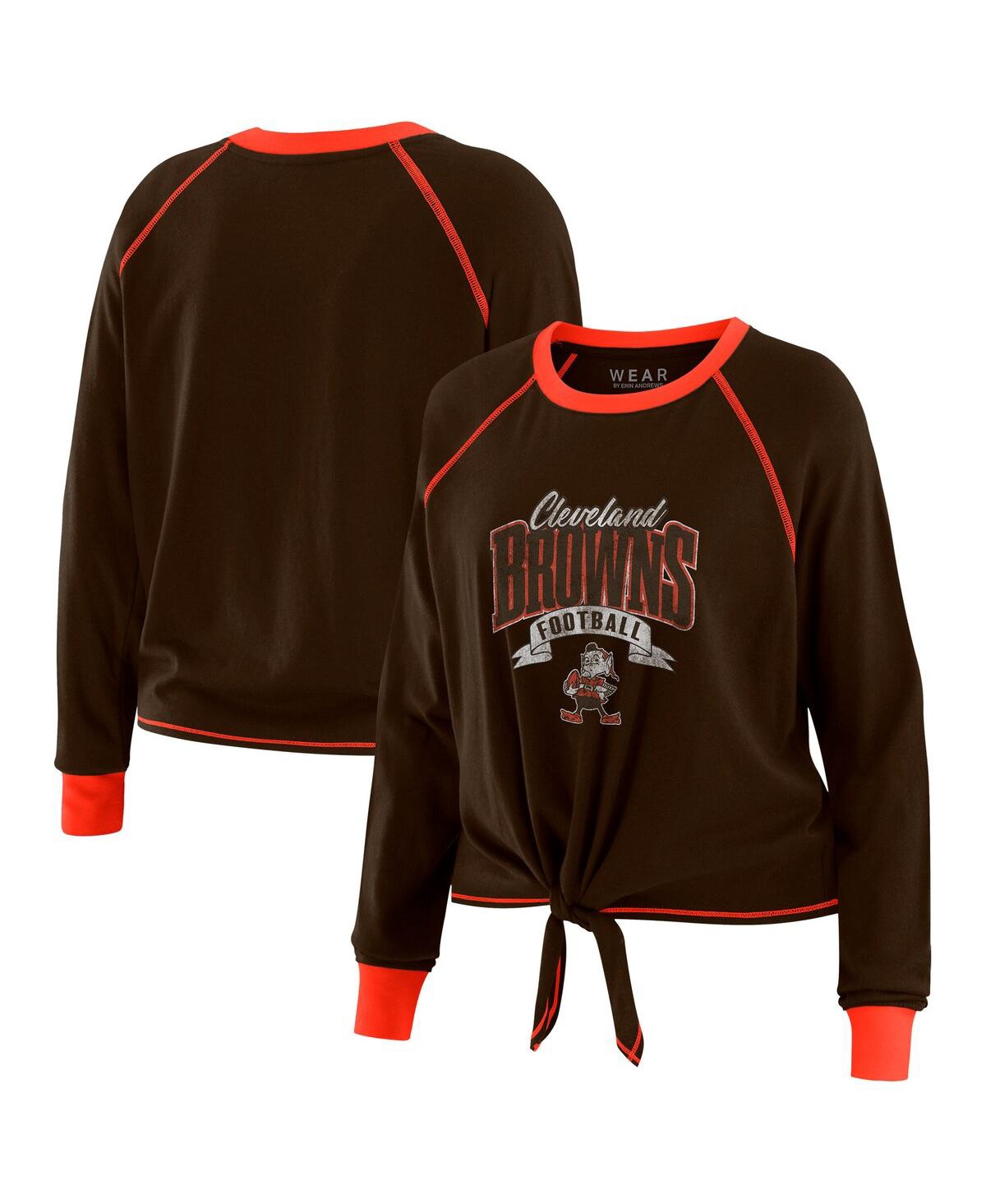 Click here for Wear by Erin Andrews Womens Brown/Orange Cleveland... prices