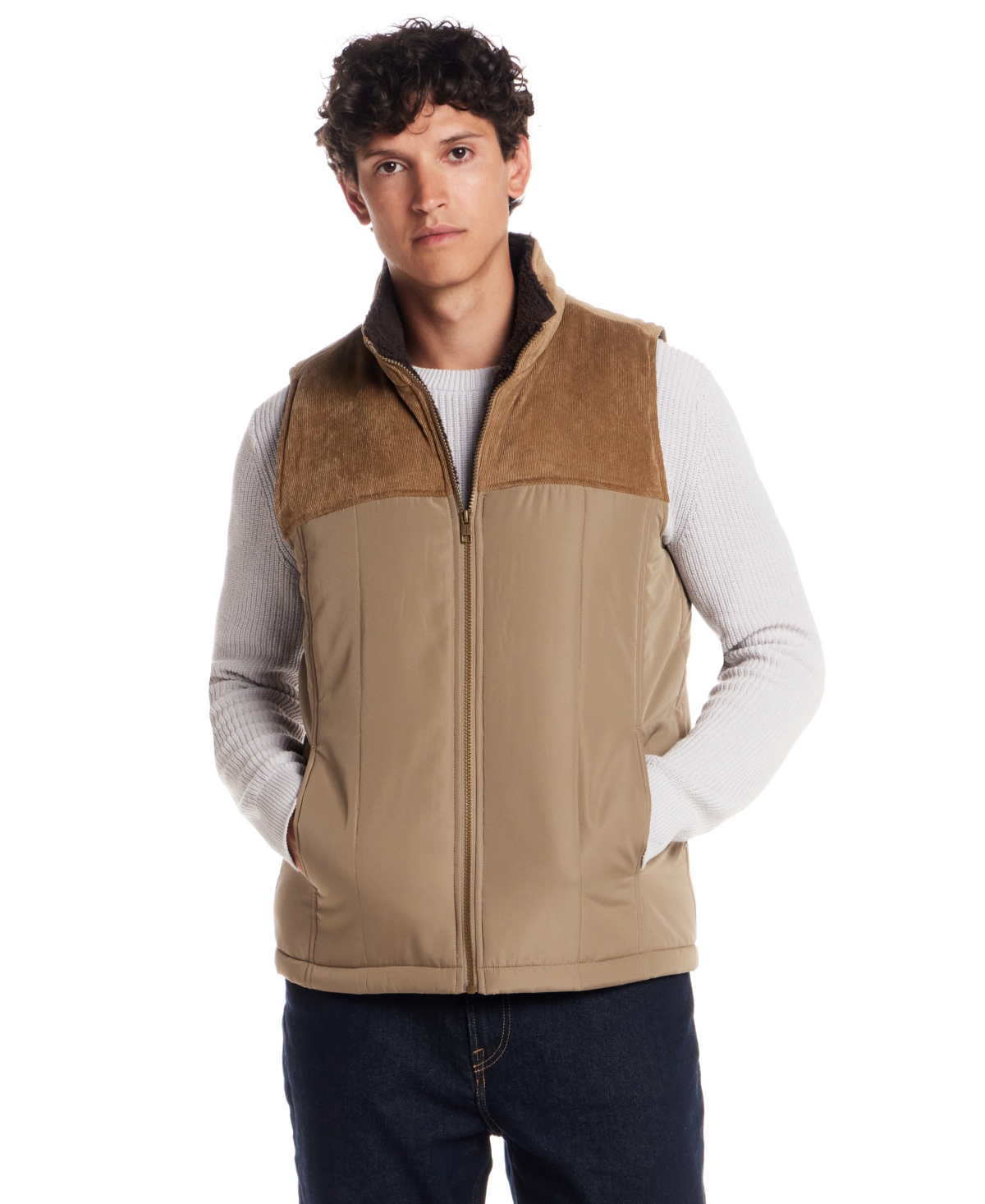 Click here for Weatherproof Vintage Mens Zippered Puffer Vest - K... prices