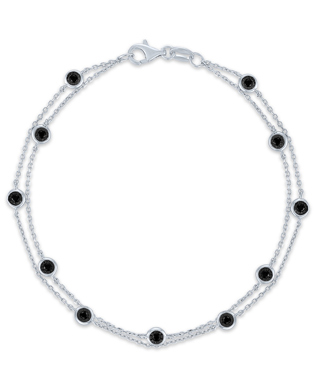 Click here for Macys Diamond Bracelet (1/4 ct. t.w.) in Sterling... prices