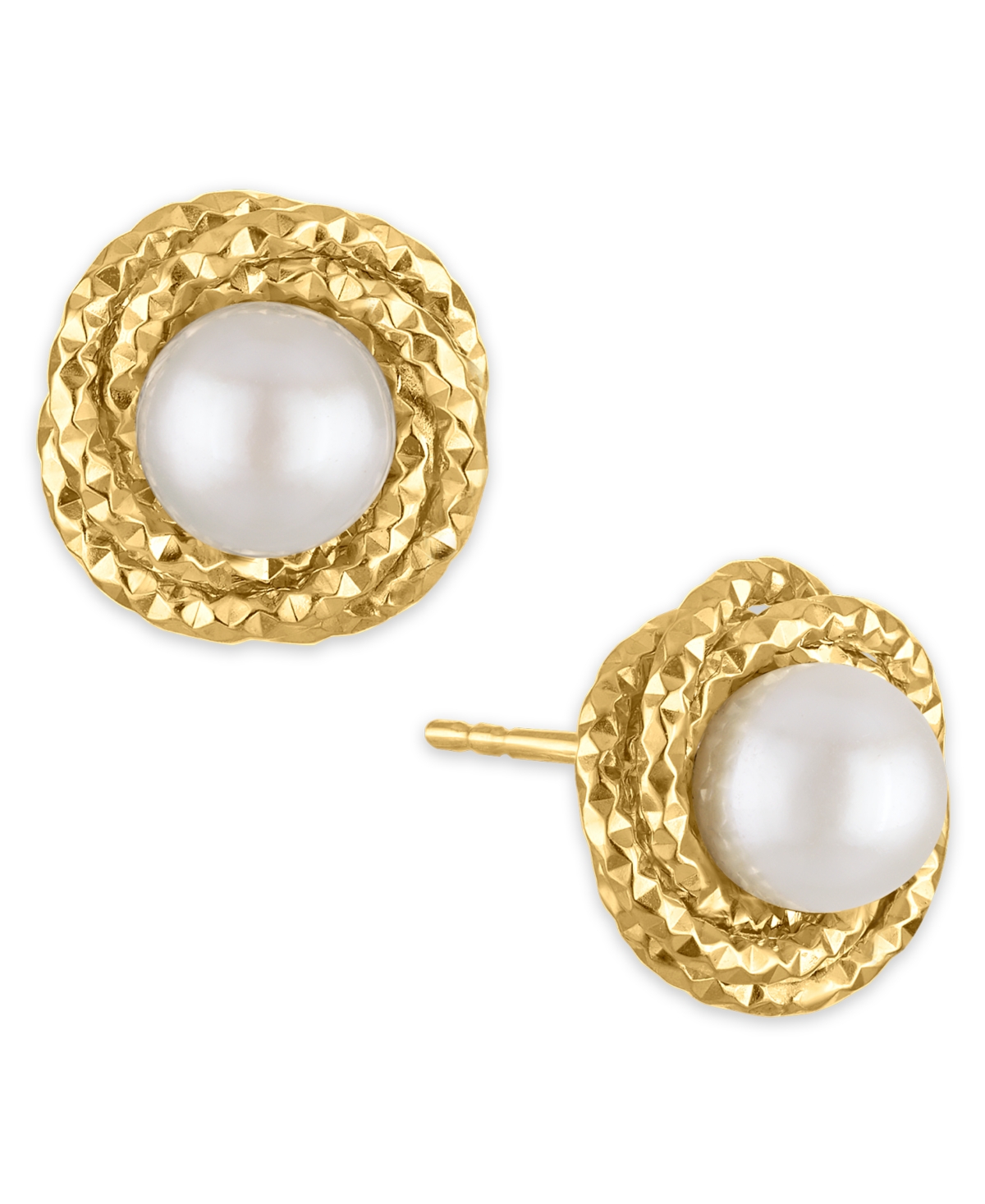 Click here for Macys Cultured Freshwater Pearl (6-6.5mm) Love Kni... prices