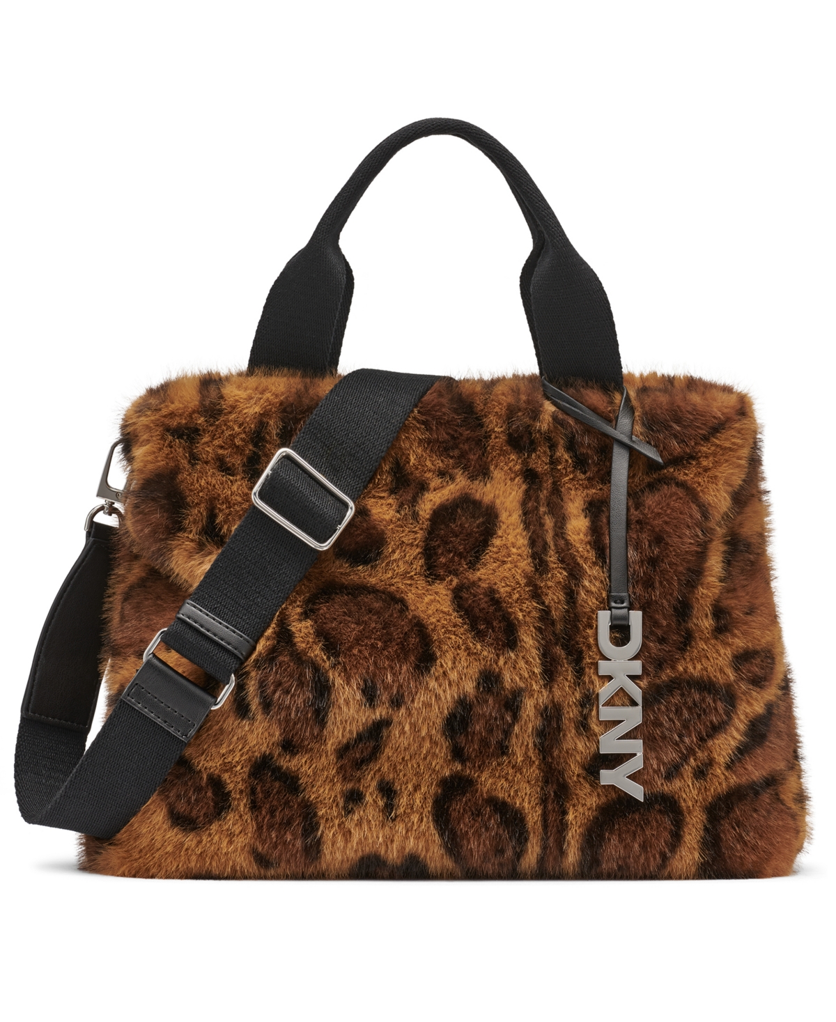 Click here for Dkny Roni Medium Satchel Bag - Leopard prices