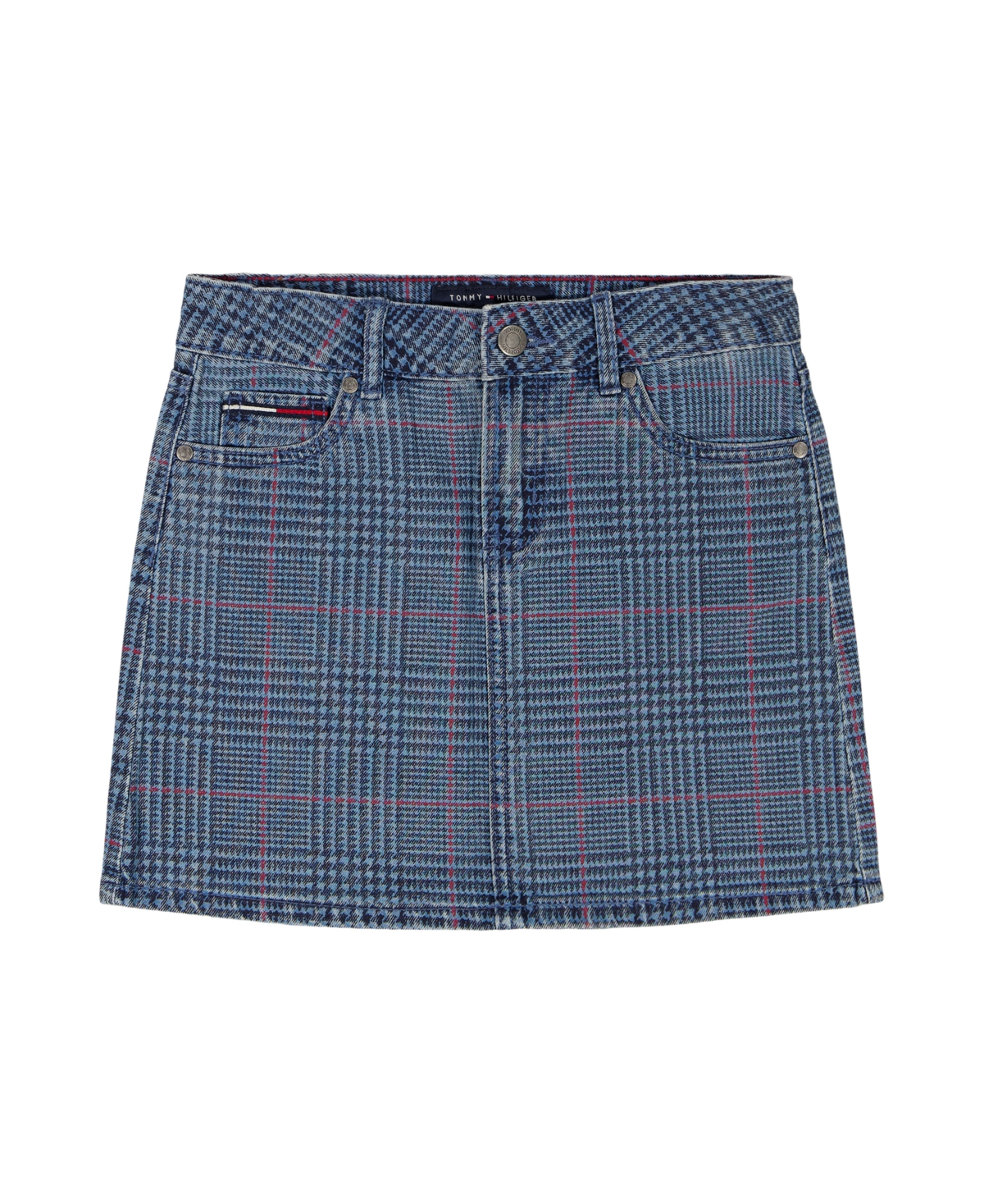 Click here for Tommy Hilfiger Girls 7-16 Glen Plaid Denim Mini Sk... prices