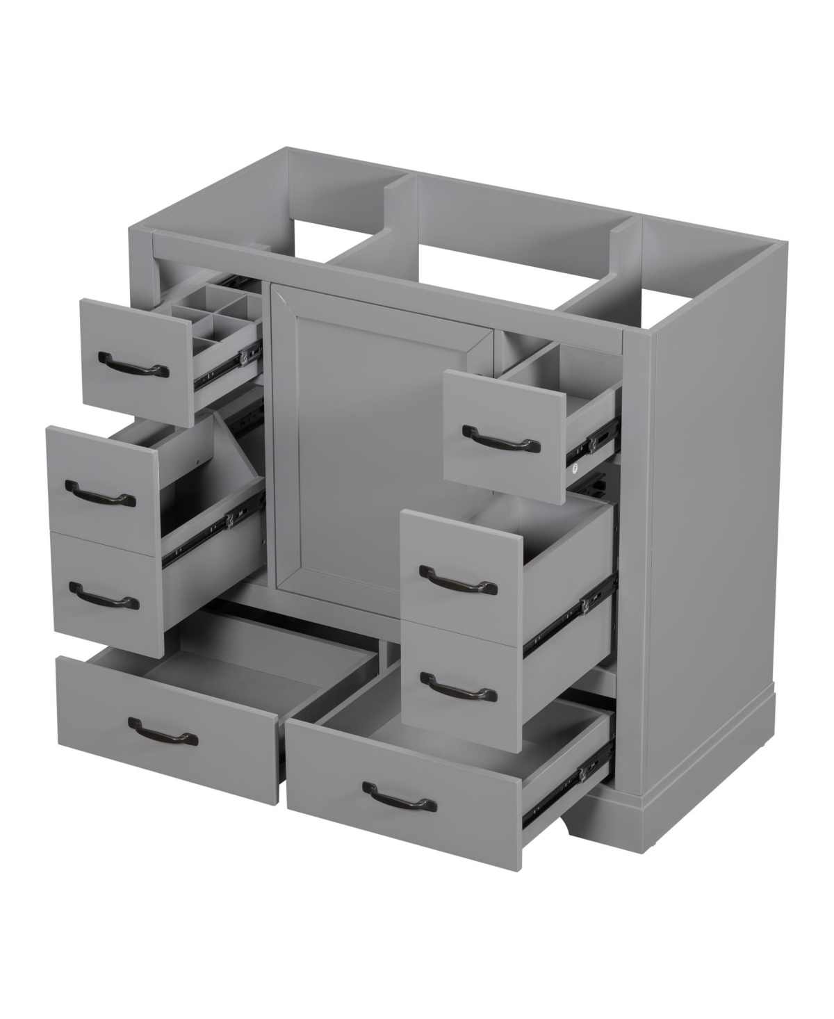 Click here for Bathroom Vanity Cabinet Base Only Six Drawers Adju... prices
