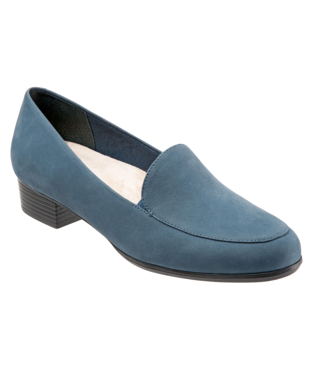 Click here for Trotters Monarch Flat - Denim jeans nubuck prices