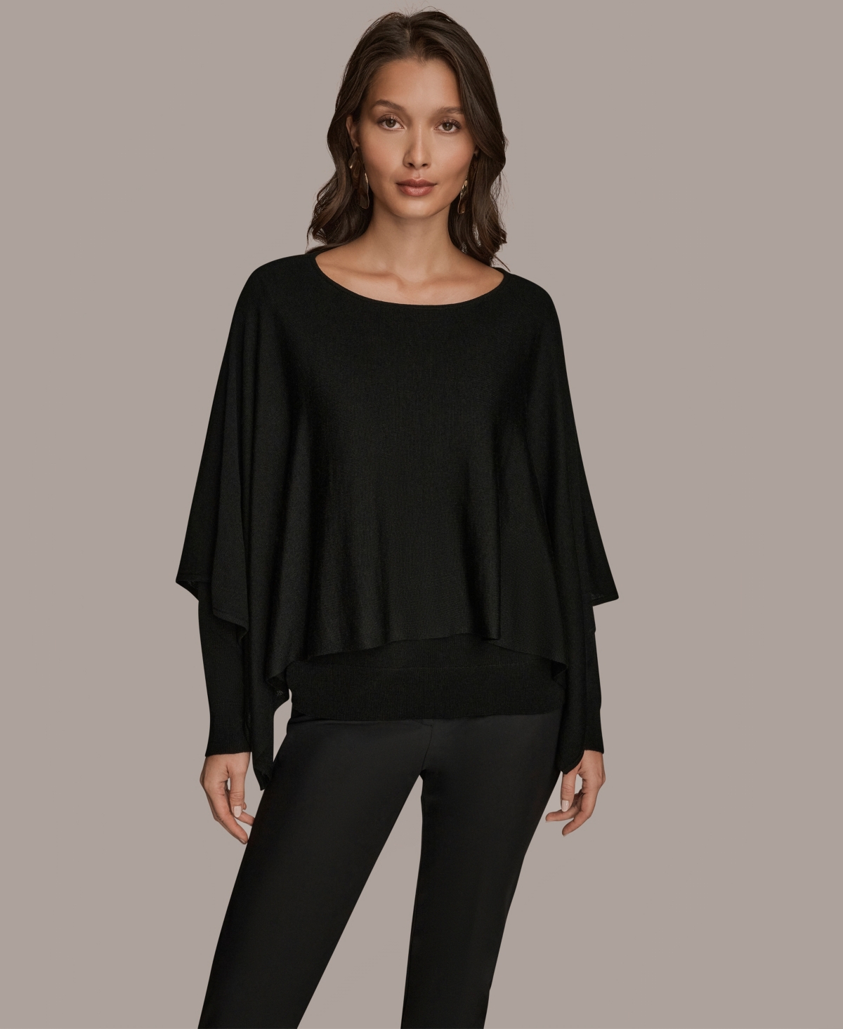 Click here for Donna Karan New York Womens Long Sleeve Cape Sweat... prices