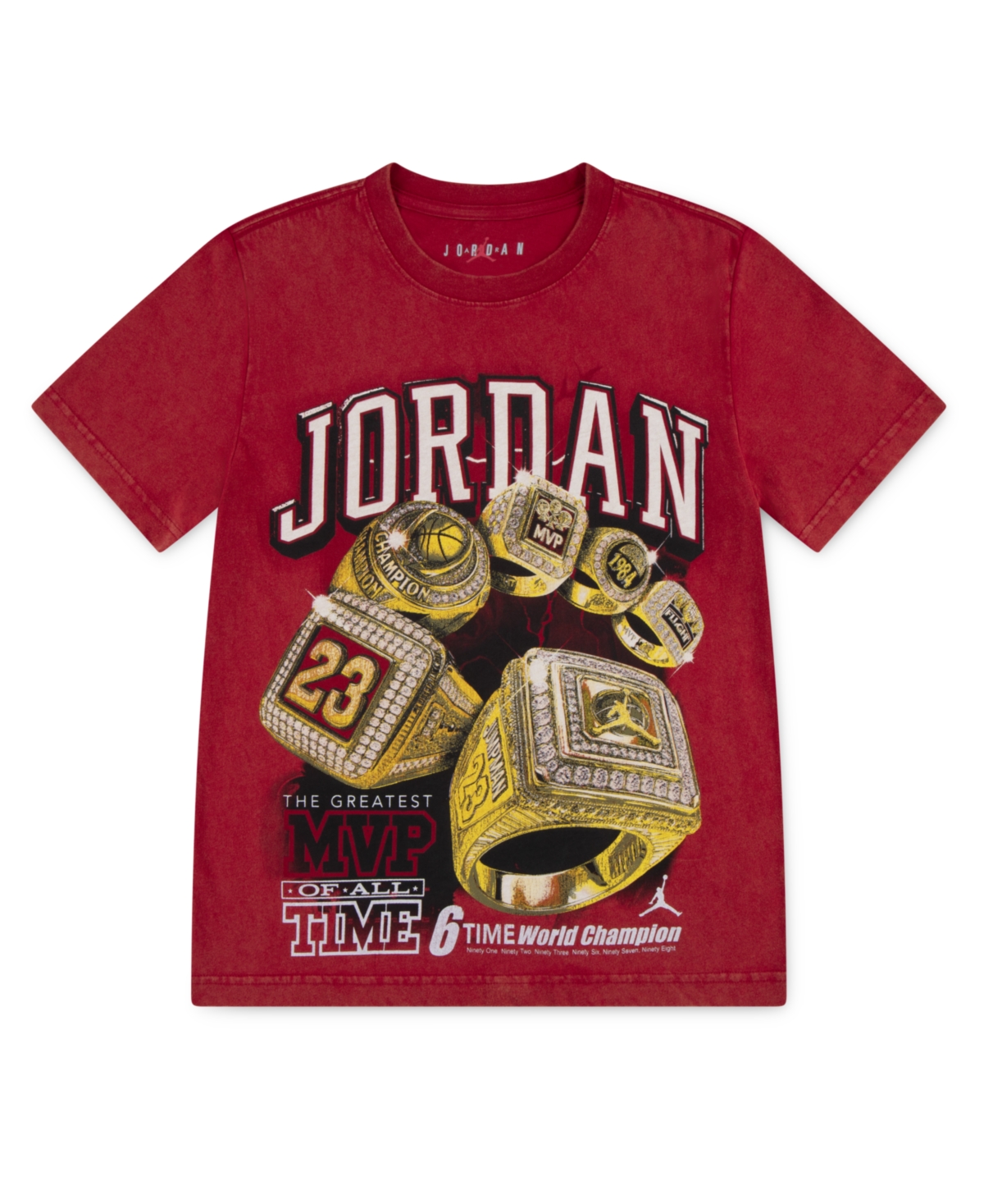 Click here for Jordan Boys 8-18 Rings Graphic Print T-Shirt - Gym... prices