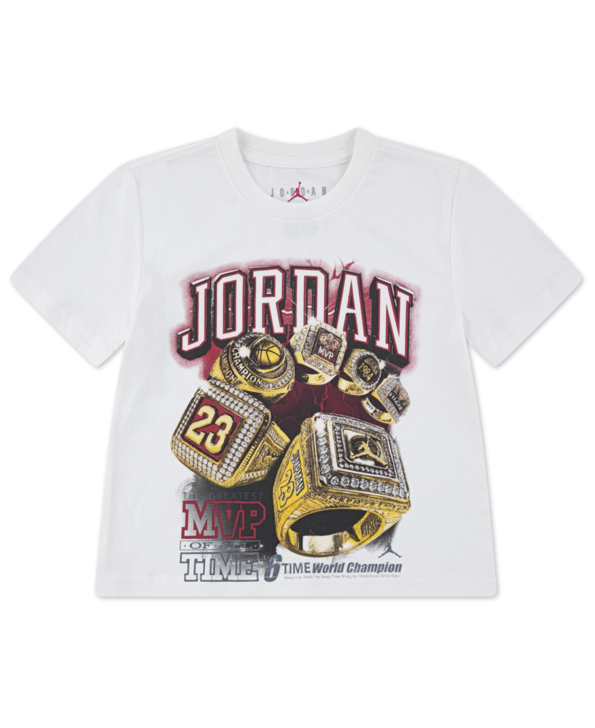 Click here for Jordan Boys 8-18 Rings Graphic Print T-Shirt - Sai... prices