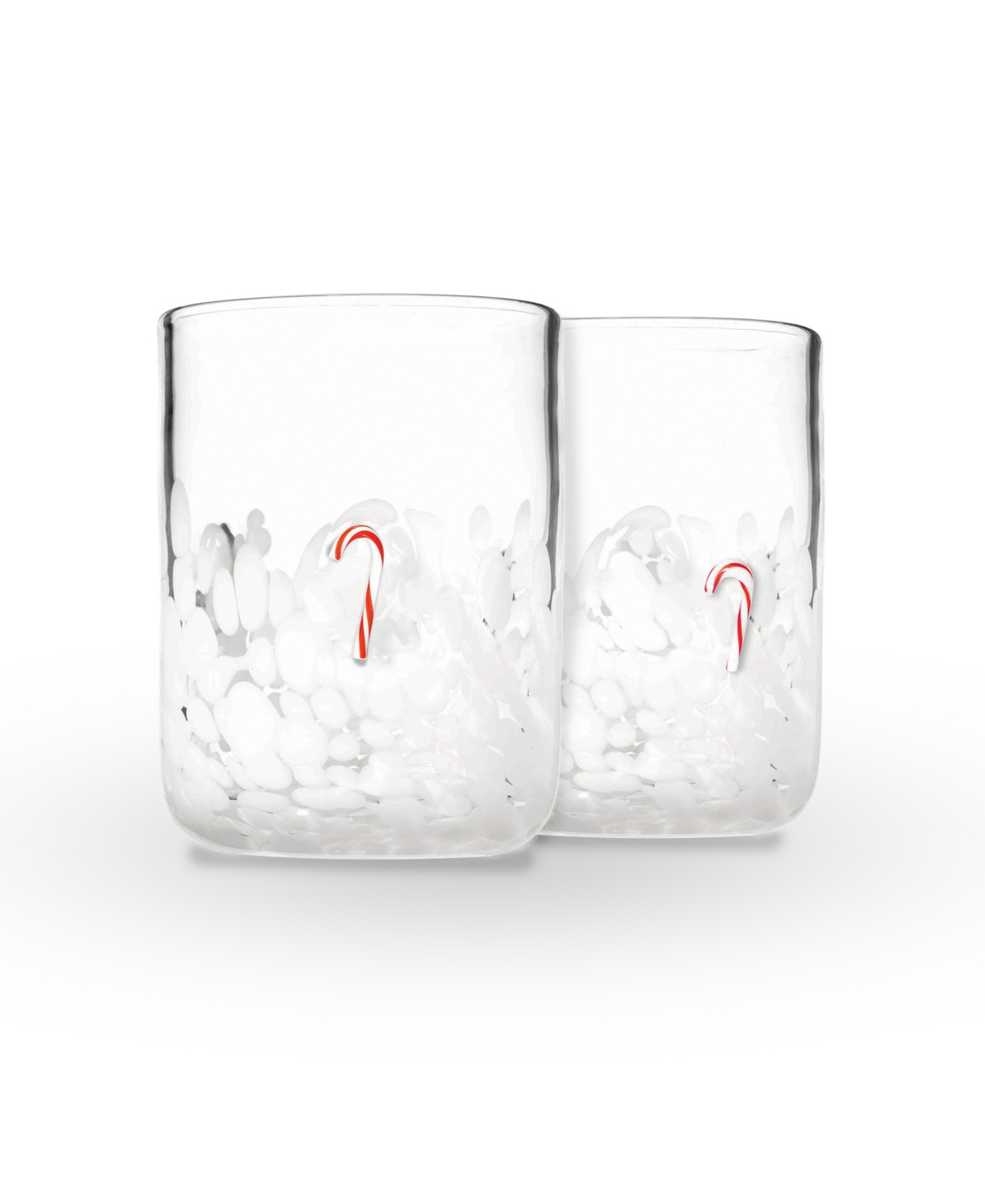 Click here for Godinger Candy Cane Double Old Fashioned Glasses -... prices