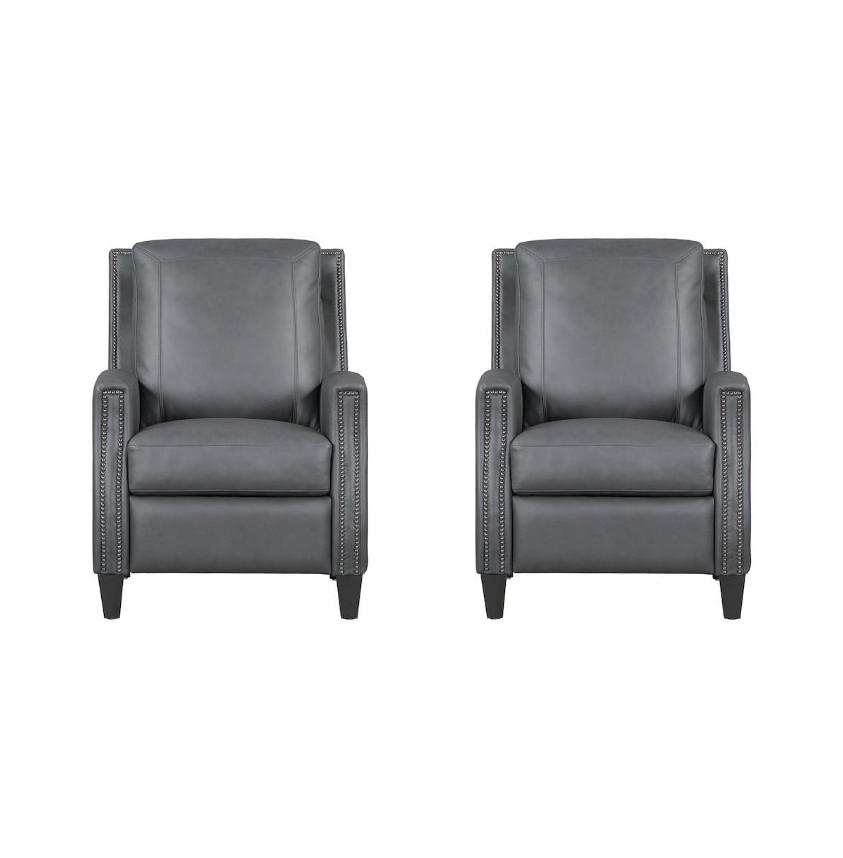 Click here for Parker Living Echo Grey Manual Recliner Two Pack -... prices