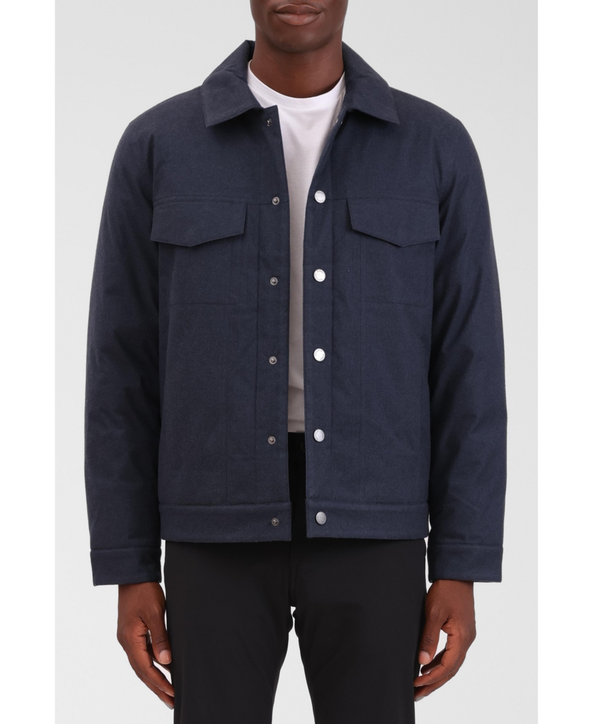 Click here for Bagatelle Homme Mens Faux Wool Trucker Jacket - Na... prices