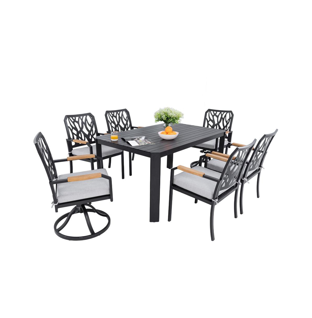 Click here for Chic Crate - 7-Piece Aluminum Patio Furniture Set... prices