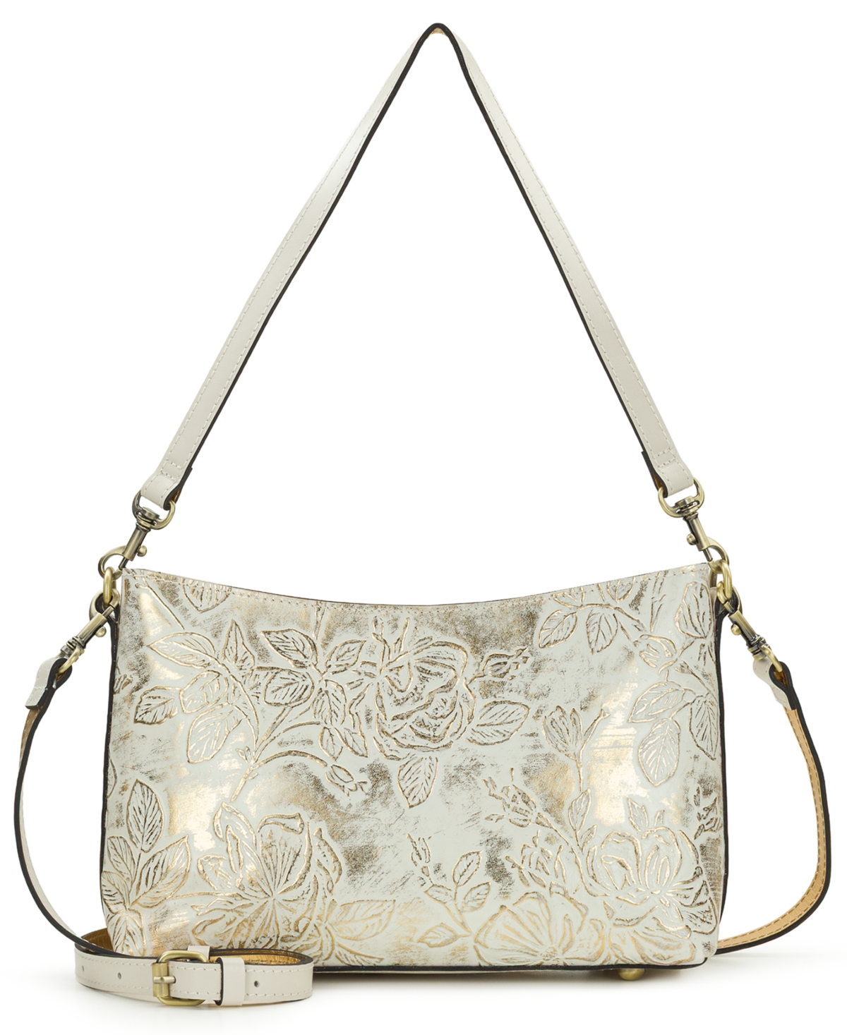 Click here for Patricia Nash Betta Medium Leather Crossbody  Crea... prices