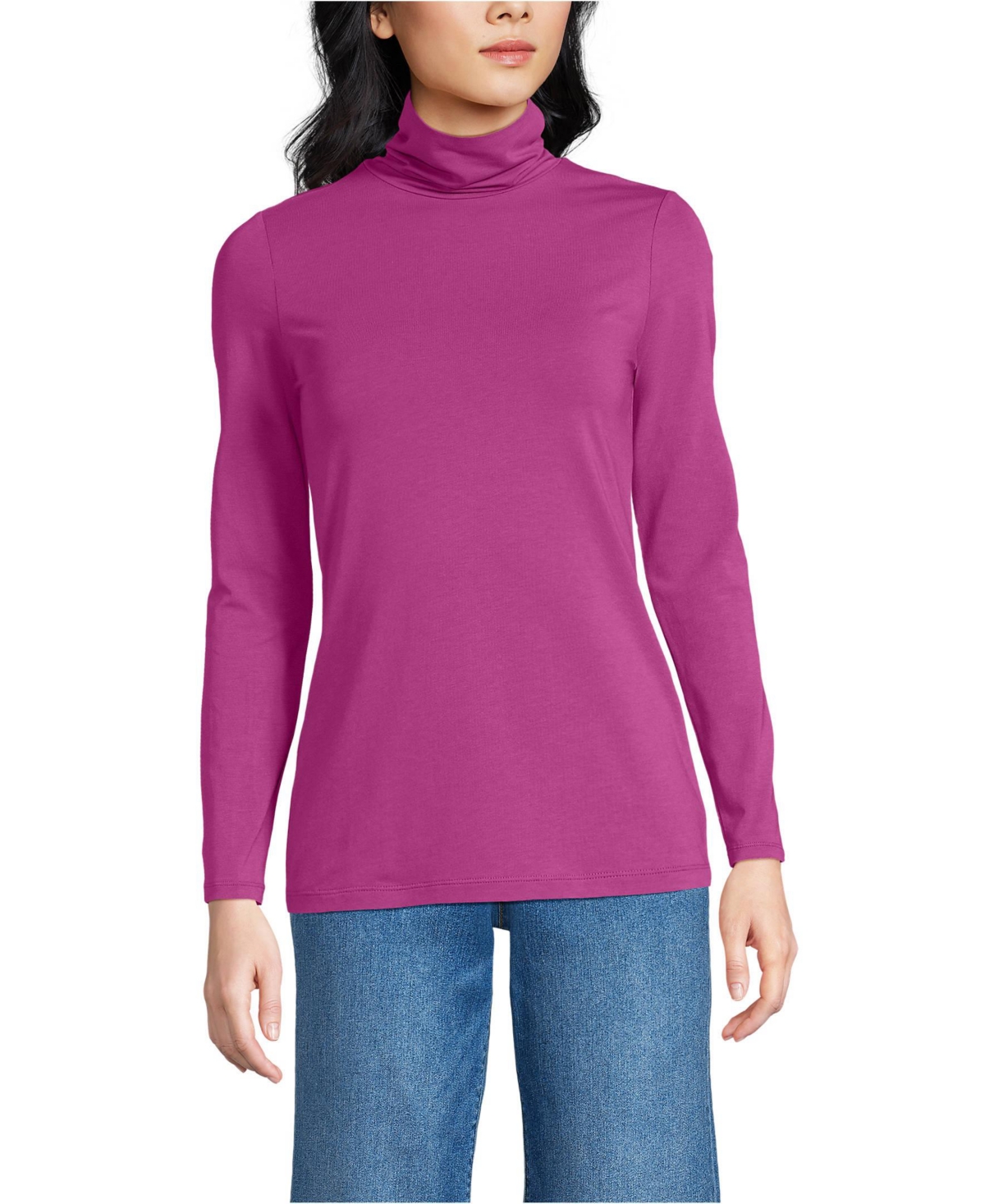 Click here for Lands End Lightweight Jersey Long Sleeve Turtlenec... prices