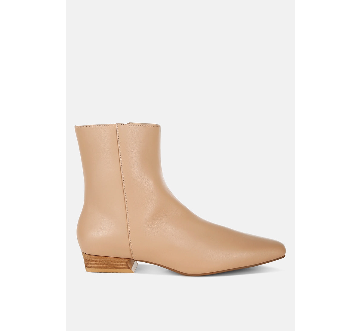 Click here for Obita Flared Heel Genuine Leather Boots Women - Li... prices