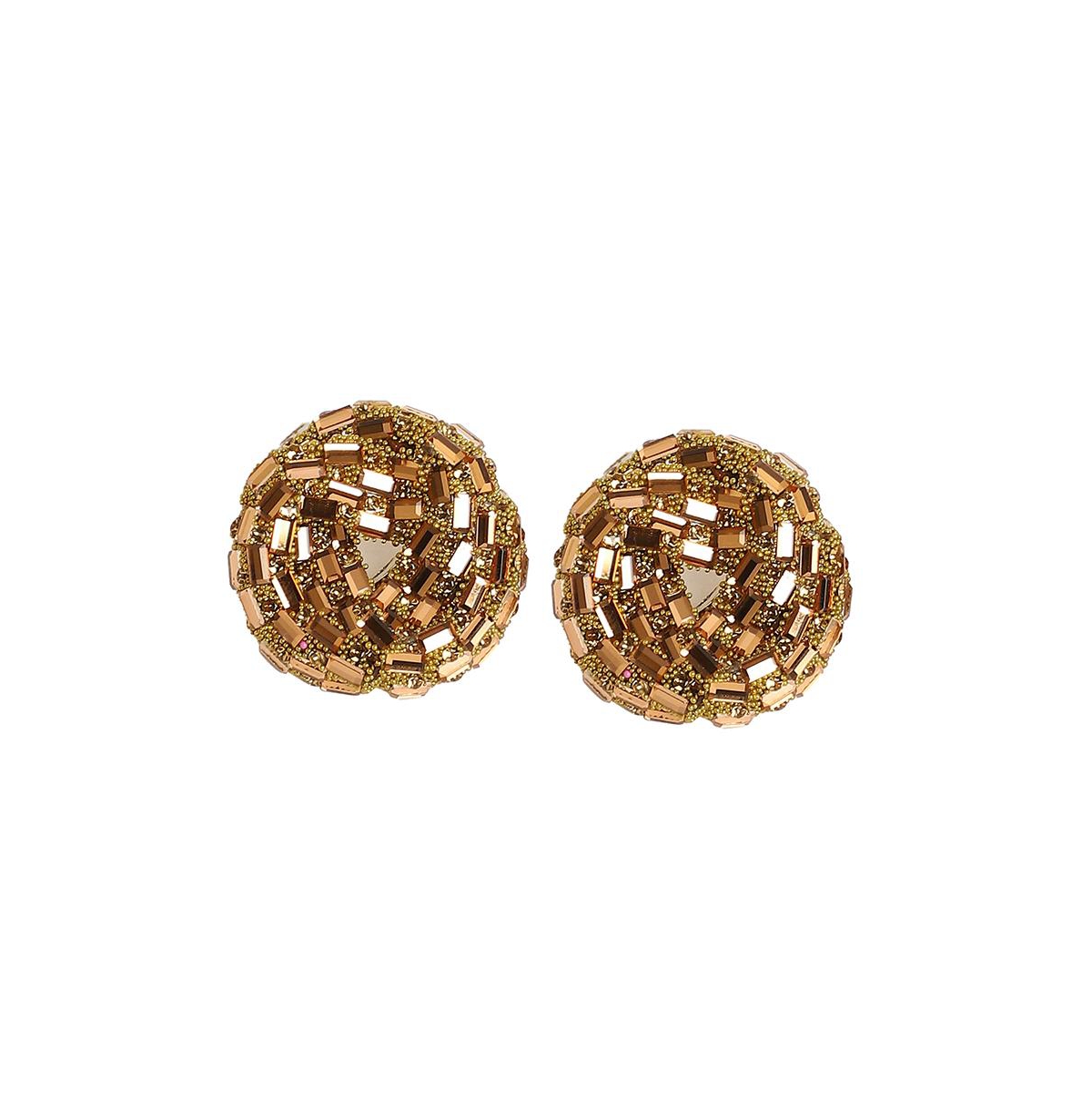 Click here for Sohi Womens The Nodum Stud Earrings - Gold prices