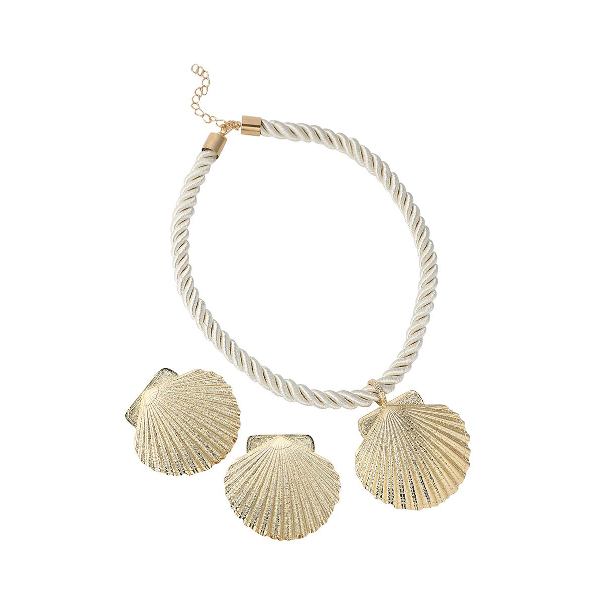 Click here for Sohi Womens The Seashell Jewellery Set - White prices