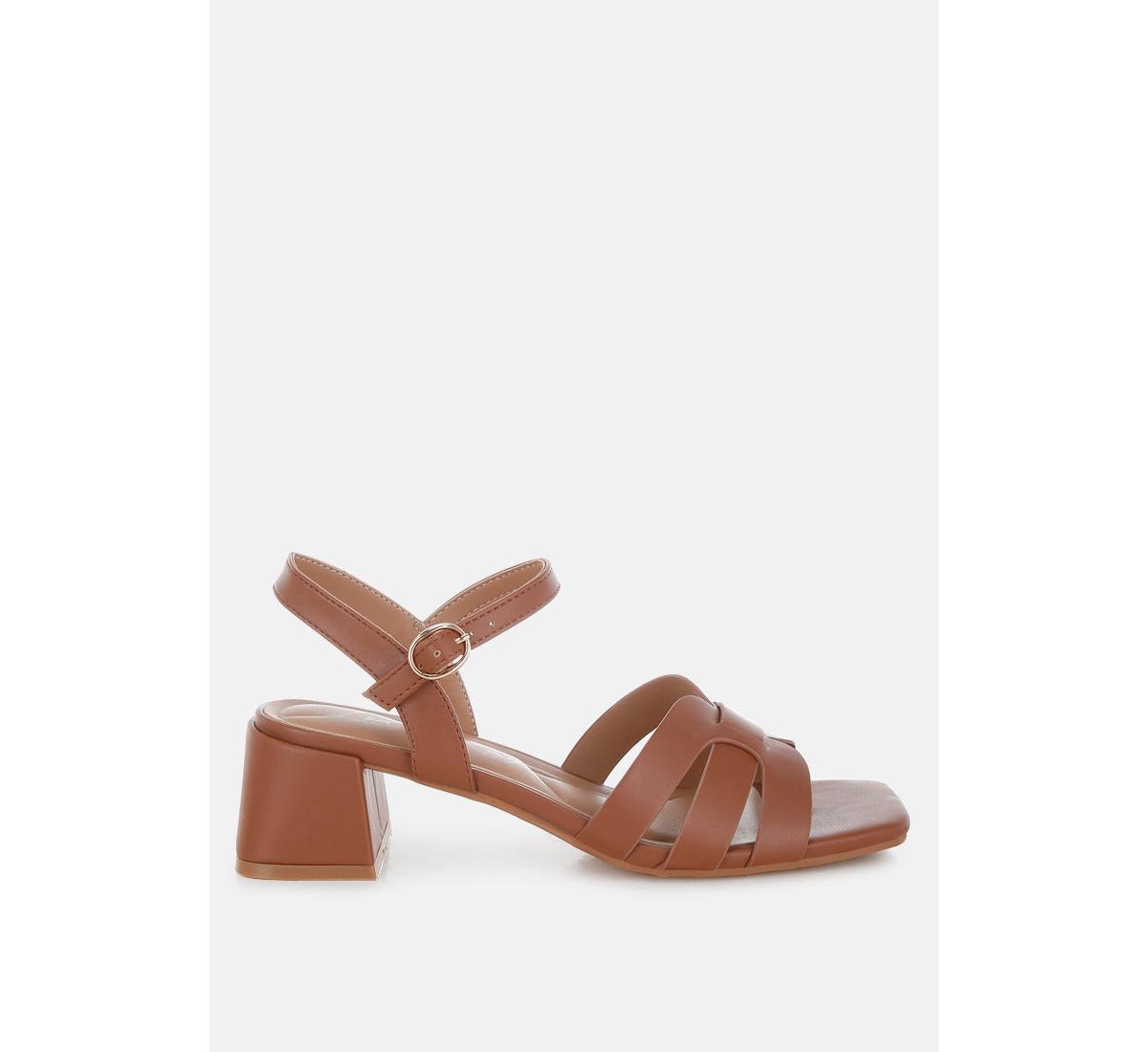 Click here for London Rag Eliska Strappy Square Toe Block Heels W... prices