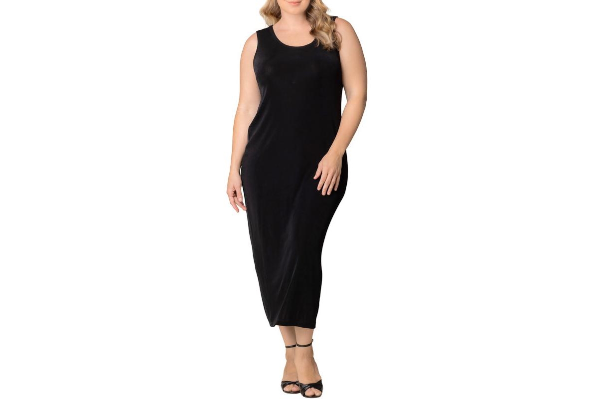 Click here for Vikki Vi Plus Size Classic Silky Sleeveless Maxi T... prices