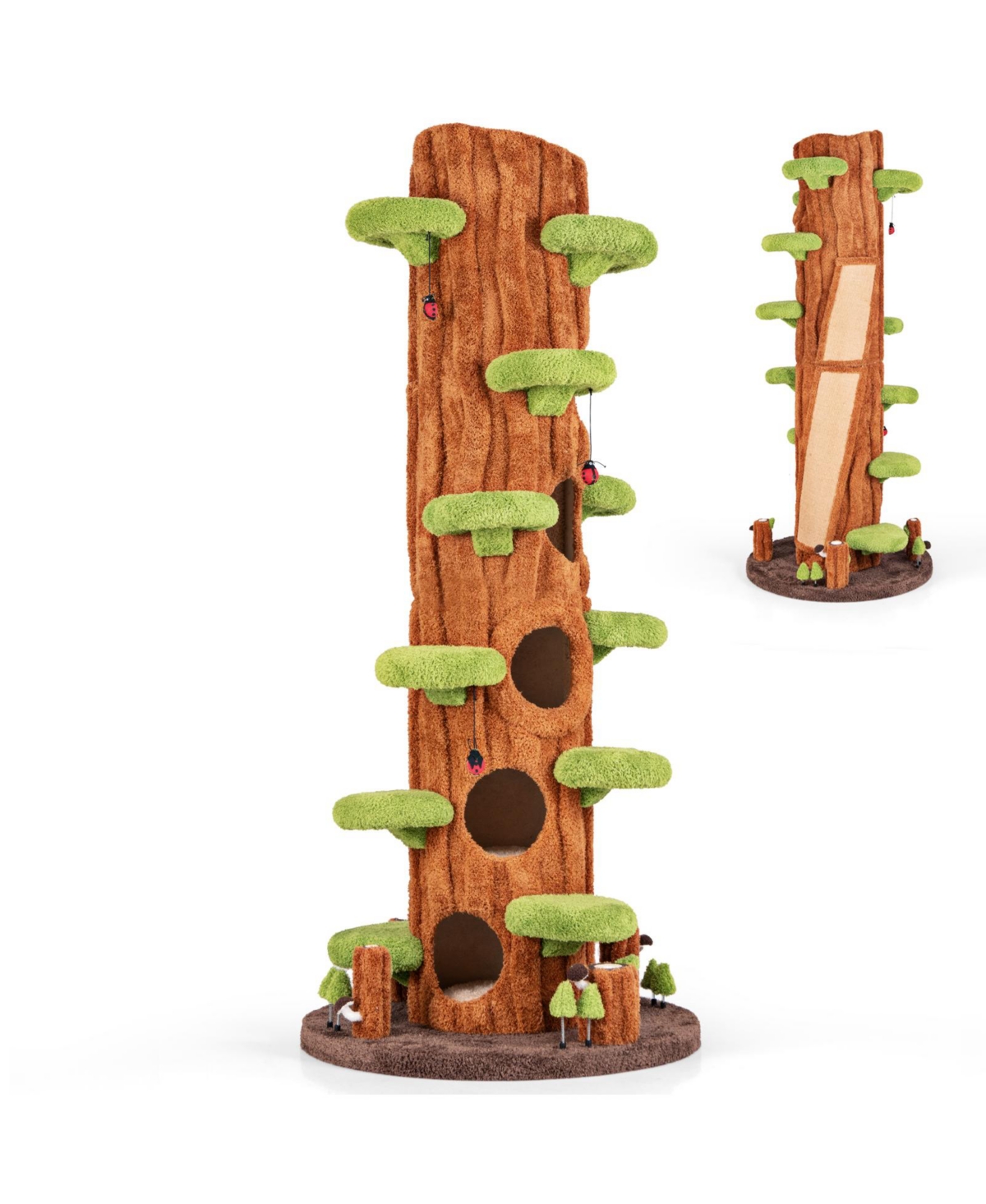 Click here for Gymax 90.5 Tall Multifunctional Cat Tree w/ Privat... prices
