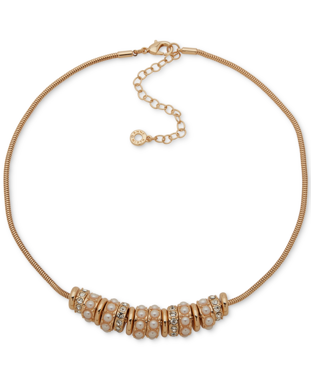Click here for Anne Klein Imitation Pearl and Glass Stones Gold-T... prices