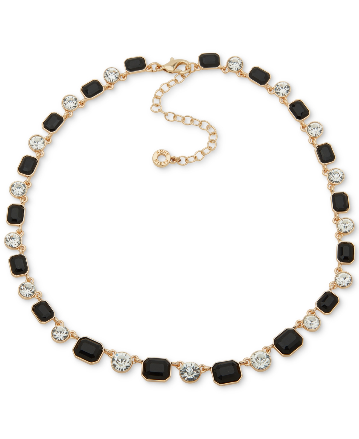 Click here for Anne Klein Glass Stones Gold-Tone Single Strand Ne... prices