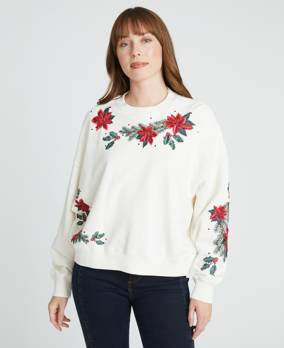 Click here for Driftwood Womens Teddy X Happy Holly Crew Neck Swe... prices