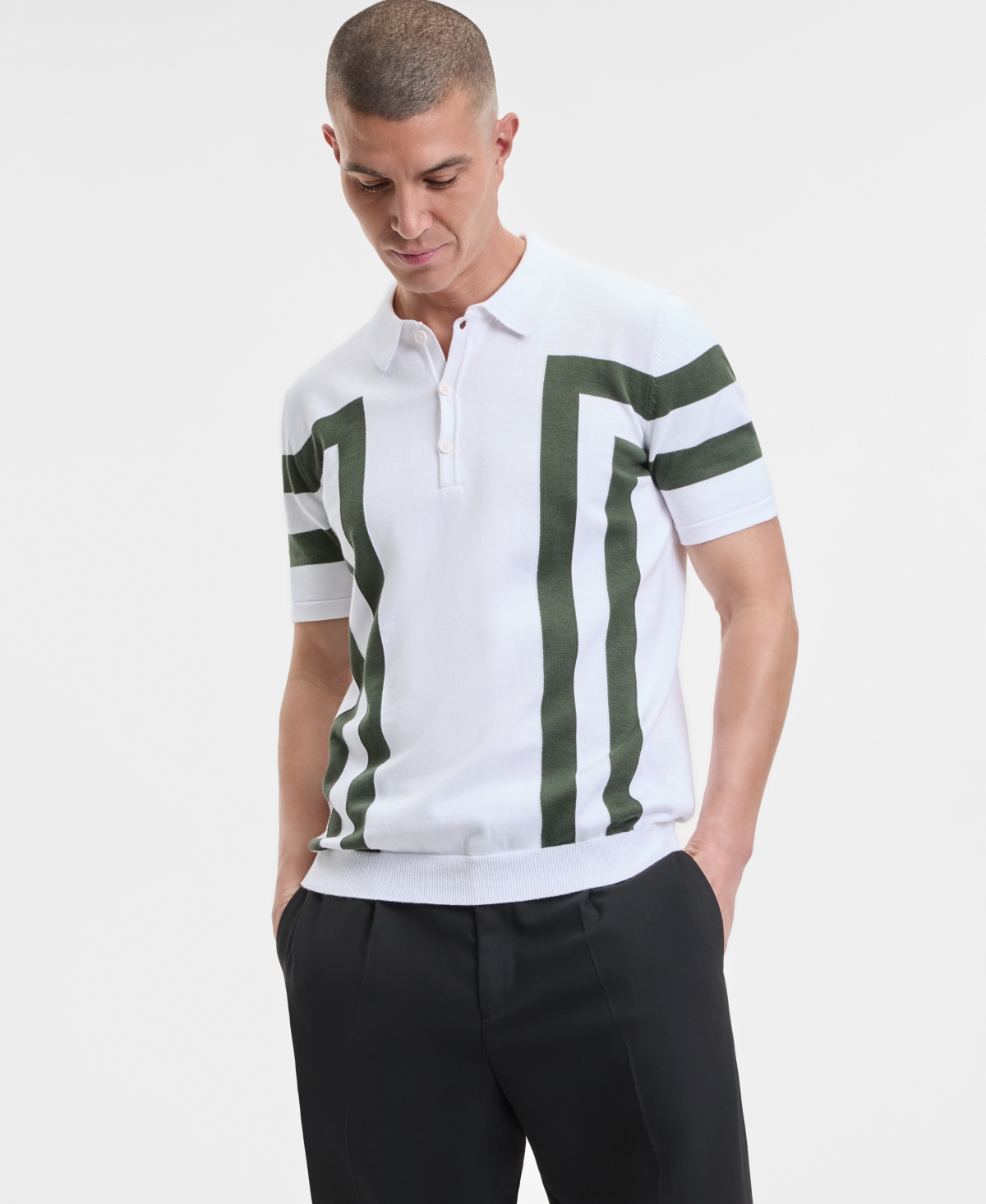 Click here for Hugo by Hugo Boss Mens Spolo Colorblocked Polo Shi... prices