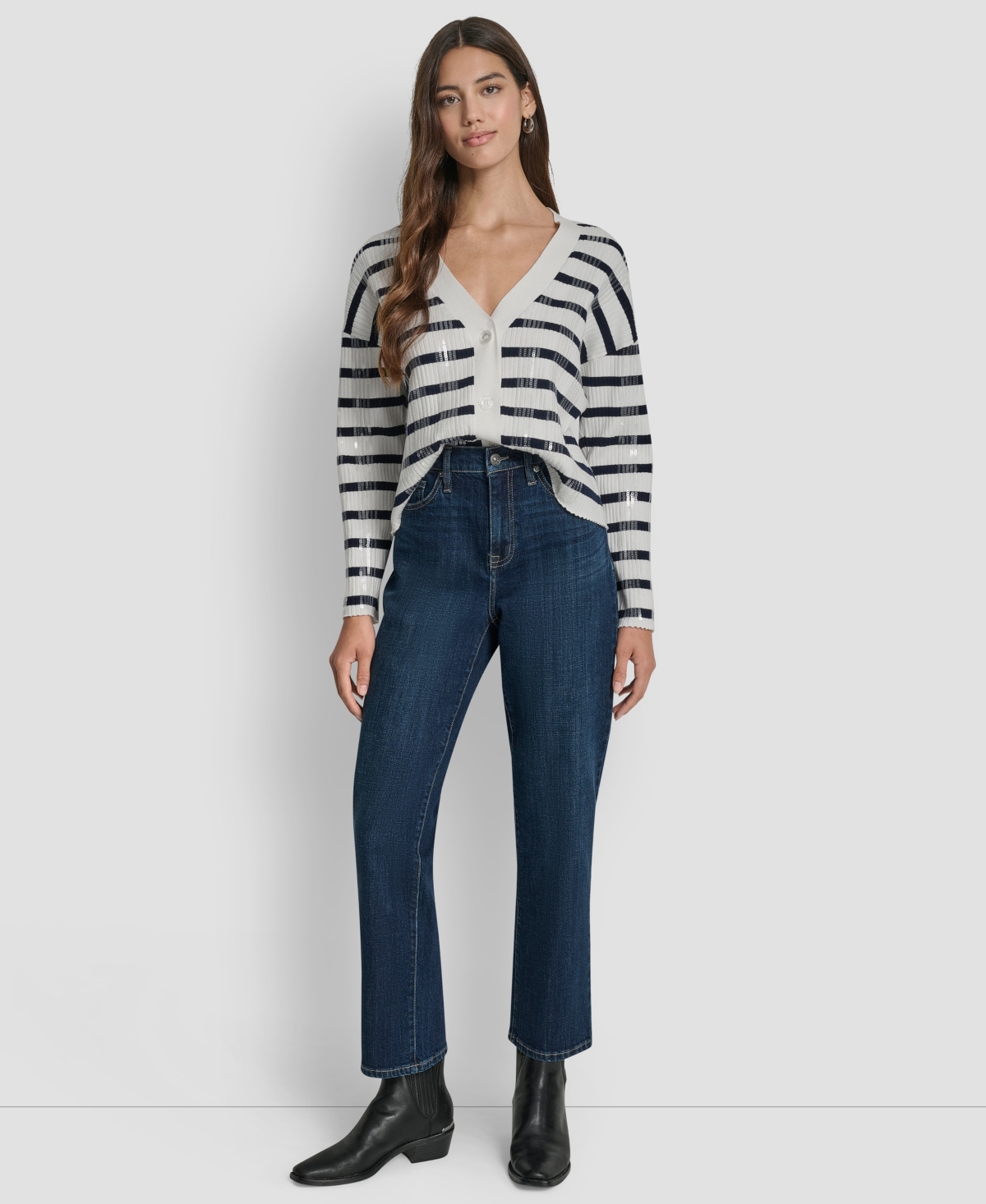 Click here for Dkny Jeans Womens Classic High Rise Straight No Cu... prices