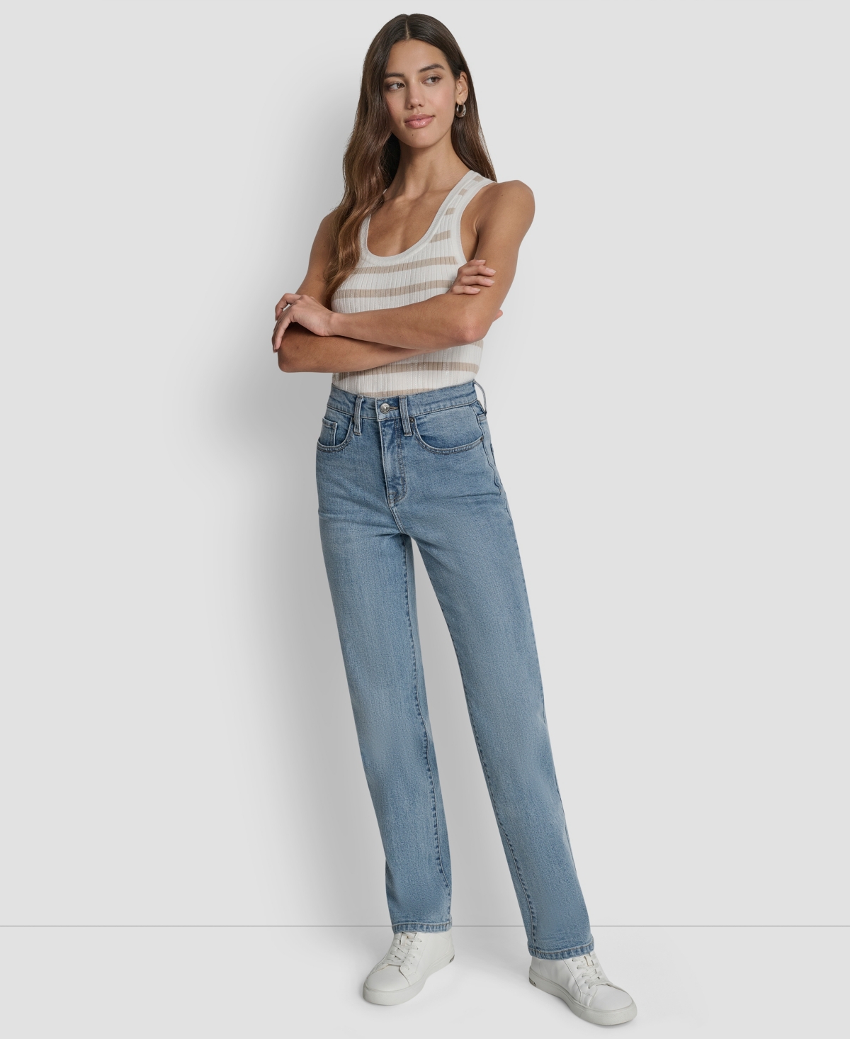 Click here for Dkny Jeans Womens Classic High Rise Straight No Cu... prices