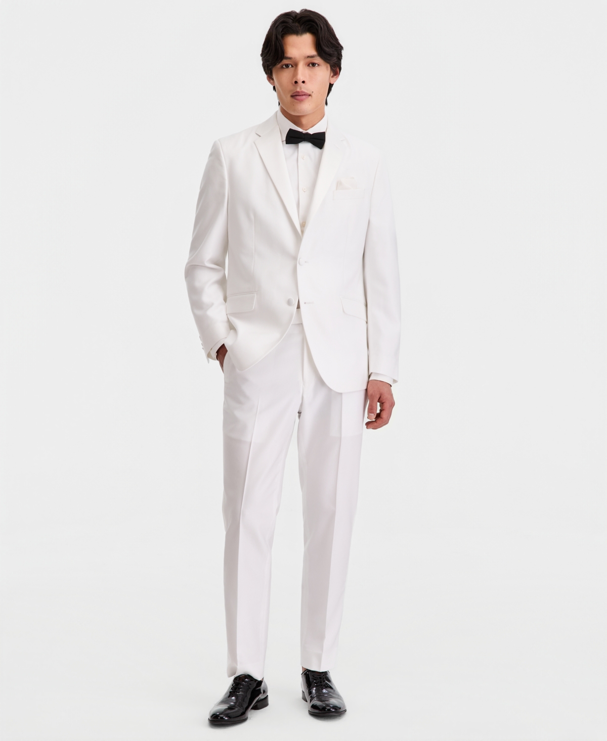 Click here for Kenneth Cole Reaction Mens Slim-Fit Satin Tuxedo S... prices