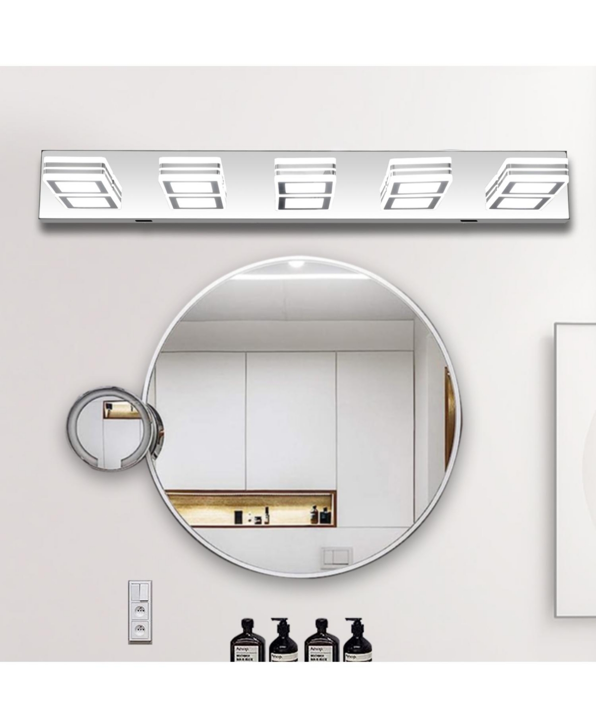 Click here for Streamdale Furniture Led Modern Chrome Makeup Ligh... prices