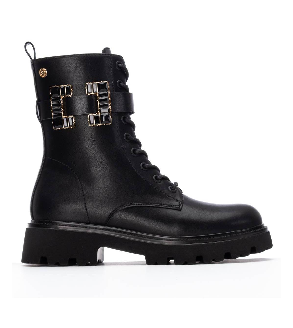 Click here for Xti Womens Combat Booties By Xti - Black prices