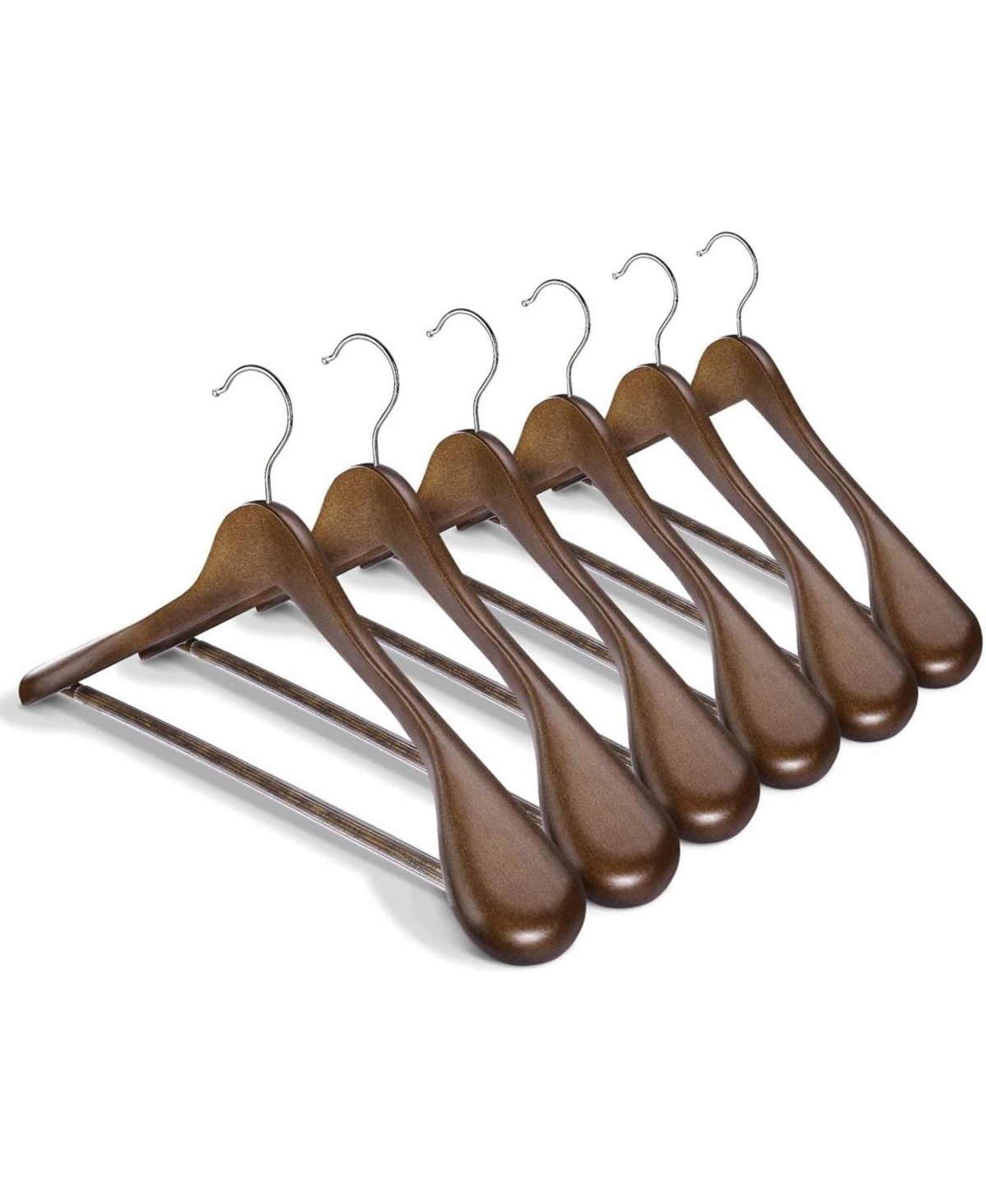 Click here for Wide Shoulder Suit Wooden Hangers - Walnut prices