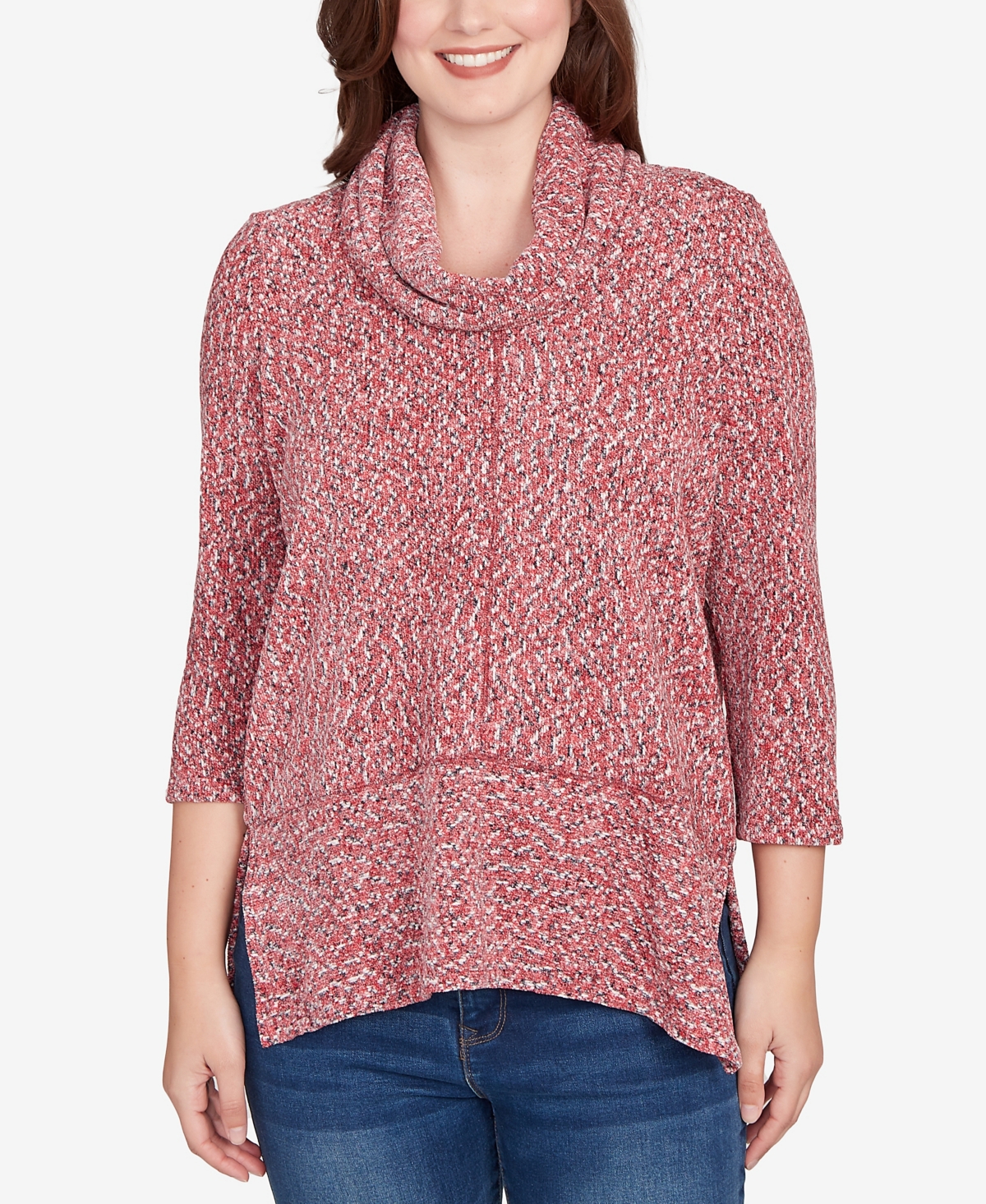 Click here for Ruby Rd. Petite Cowl Neck Space Dye Chenille Knit... prices