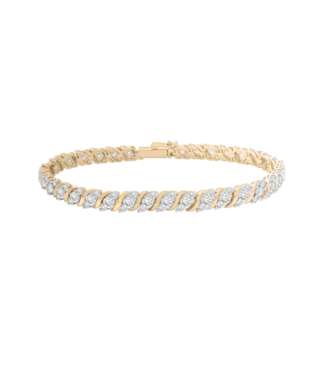 Click here for Macys Diamond Bracelet (5 ct. t.w.) in 10K Yellow... prices