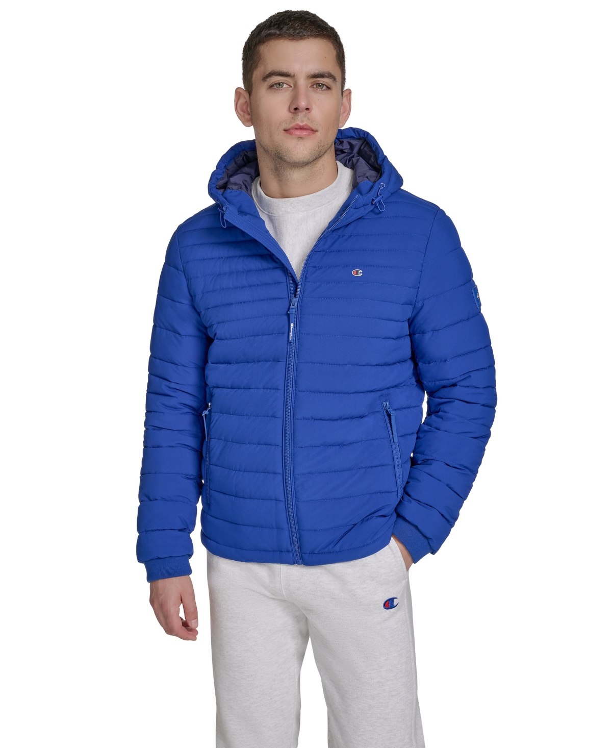 Click here for Champion Mens Stretch Quilted Jacket - Surf The We... prices