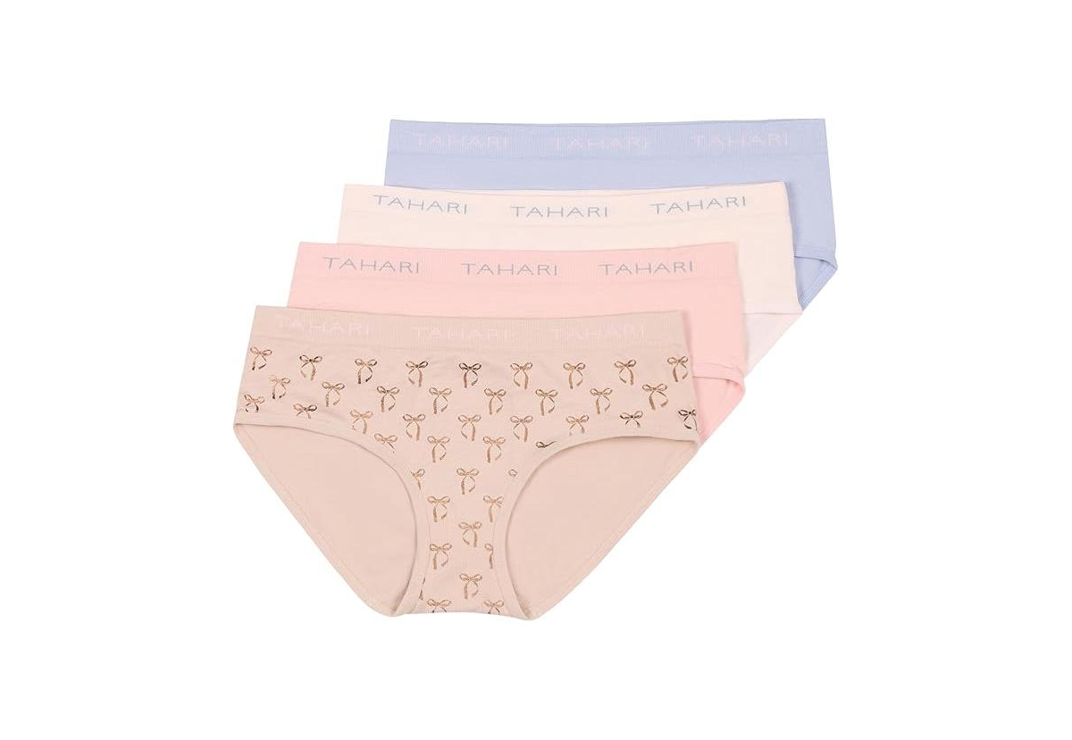 Click here for Tahari Girls 4-Pack Seamless Solid Color Hipsters... prices